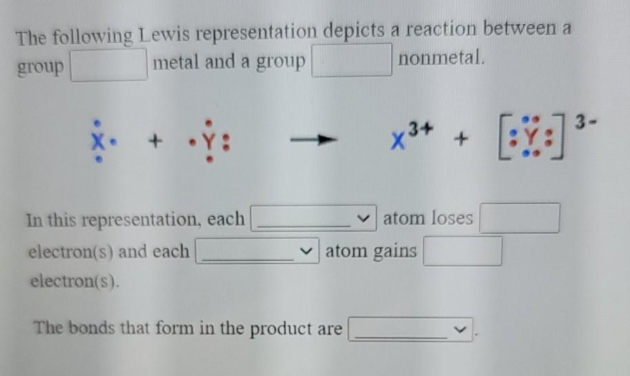 Solved The following Lewis representation depicts a reaction | Chegg.com