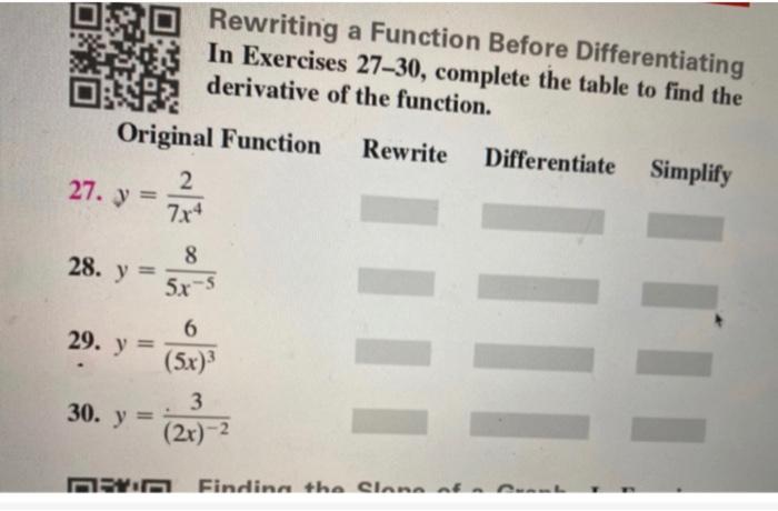 Solved Rewriting a Function Before Differentiating In | Chegg.com
