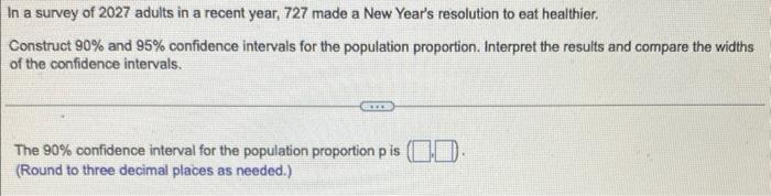 Solved In a survey of 2324 adults in a recent year, 1459 say | Chegg.com