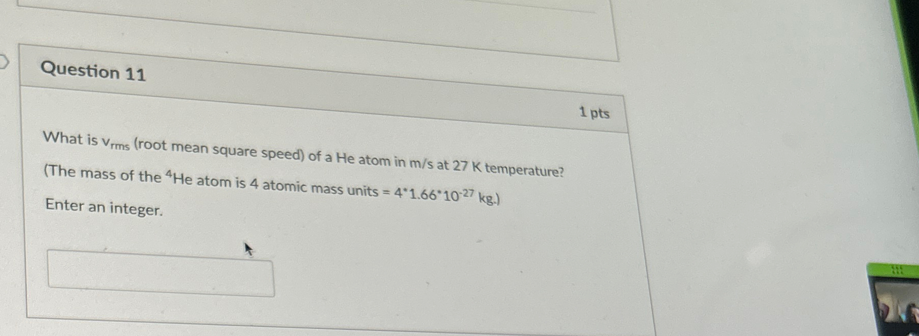 Solved Question 111 ﻿ptsWhat is vrms (root mean square | Chegg.com