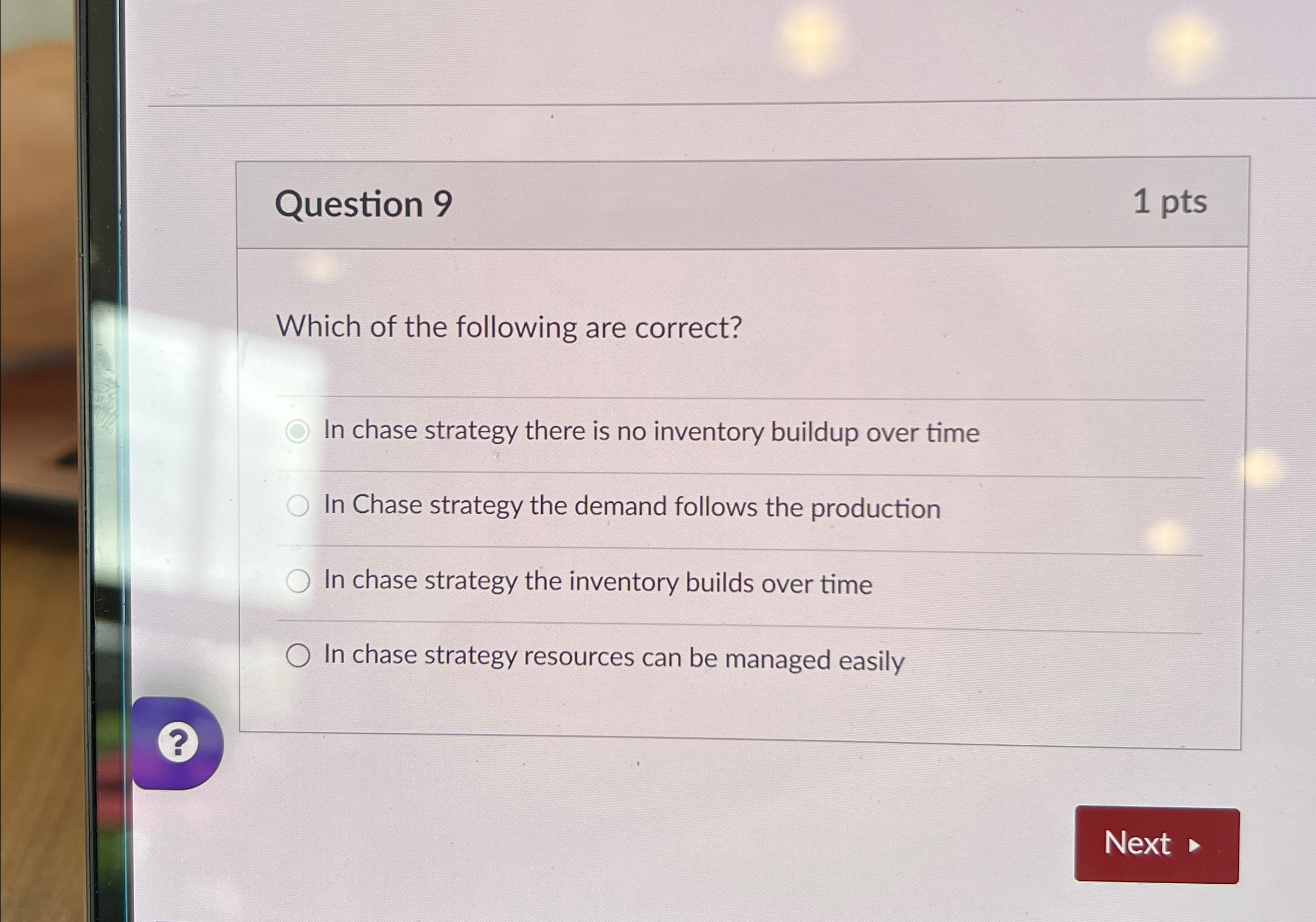 Solved Question 91 ﻿ptsWhich of the following are correct?In | Chegg.com