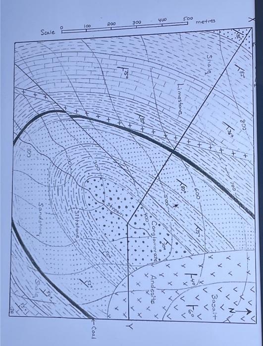 Solved The following geological map exercise will give you | Chegg.com