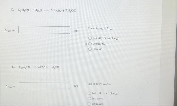 Solved The change in entropy, ΔStx∗, is related to the the | Chegg.com