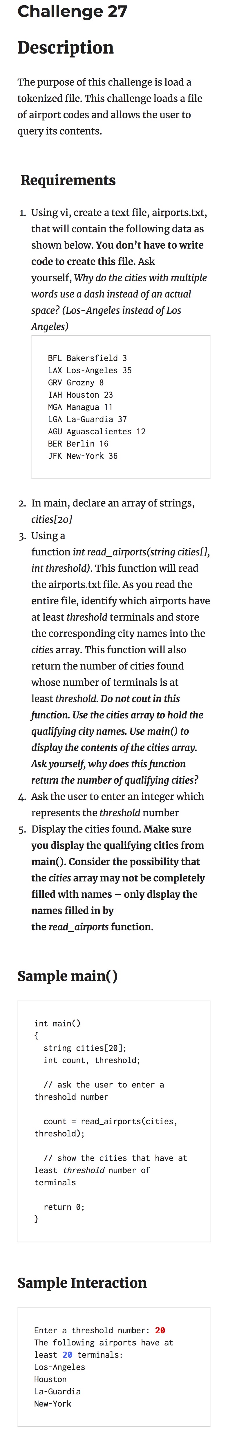 Solved Challenge 27DescriptionThe purpose of this challenge | Chegg.com
