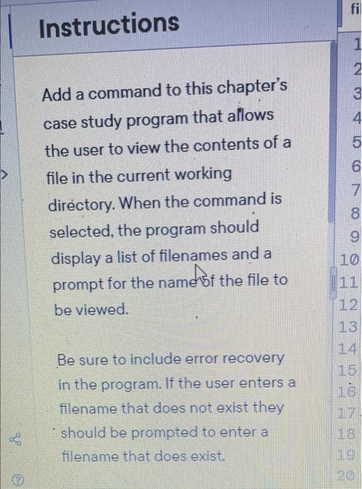 fi Instructions 1 2 01 N o N E 3 4 5 6 7 Add a | Chegg.com
