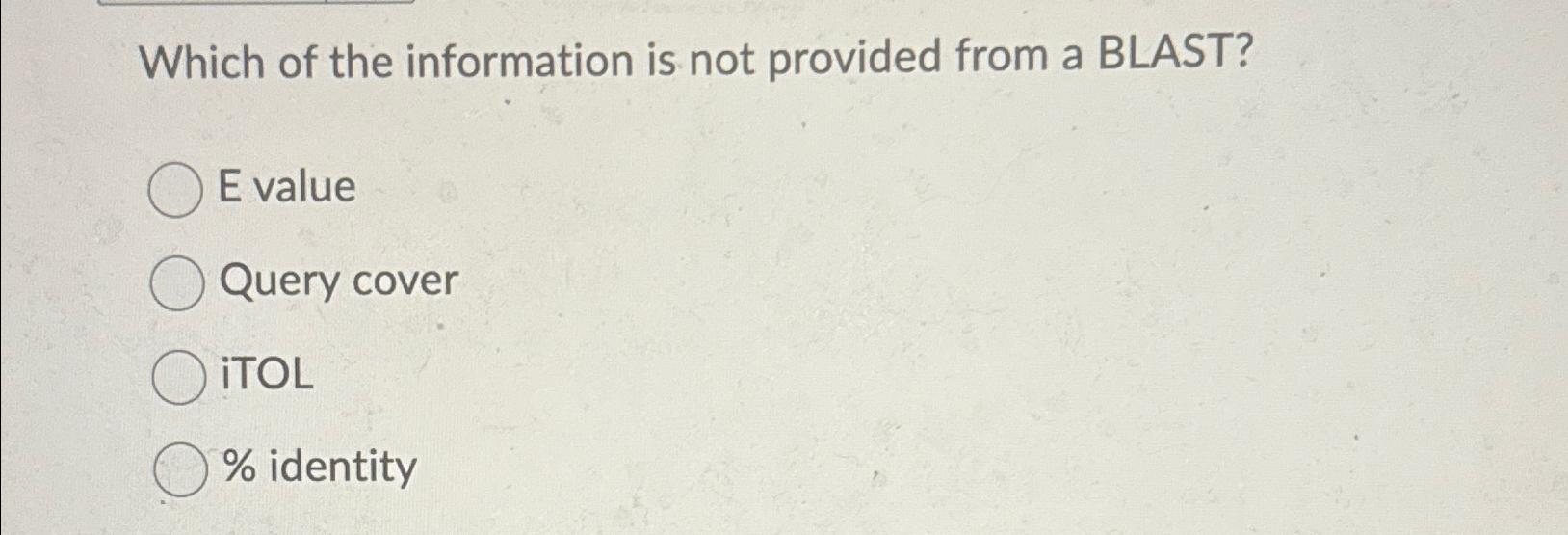Solved Which of the information is not provided from a | Chegg.com
