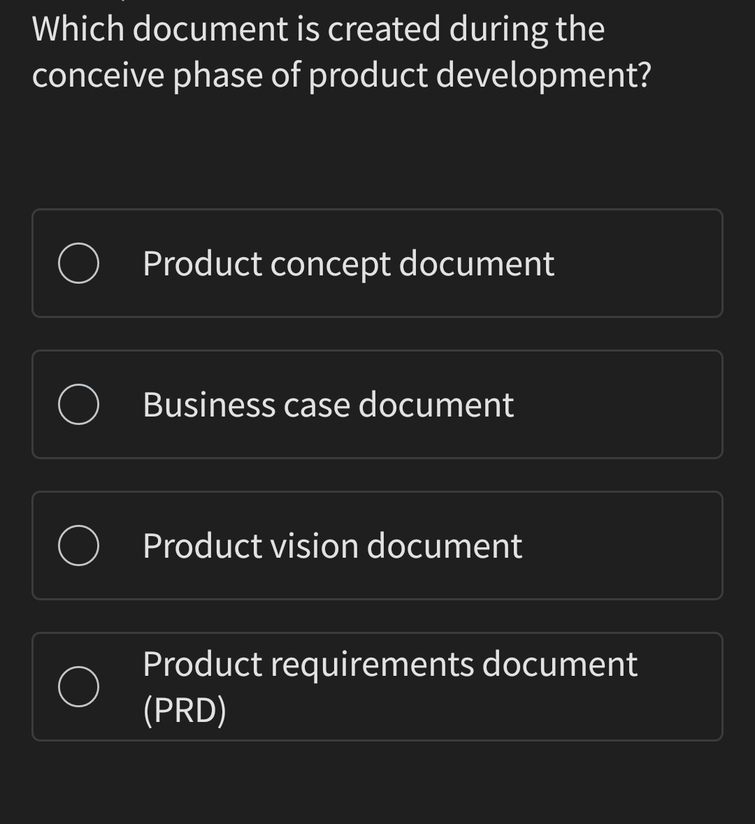 Solved Which document is created during the conceive phase | Chegg.com
