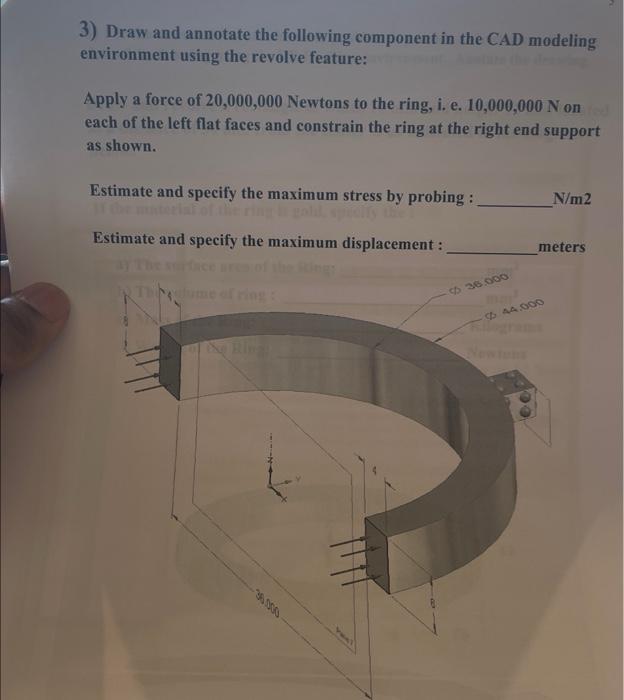 3) Draw and annotate the following component in the | Chegg.com