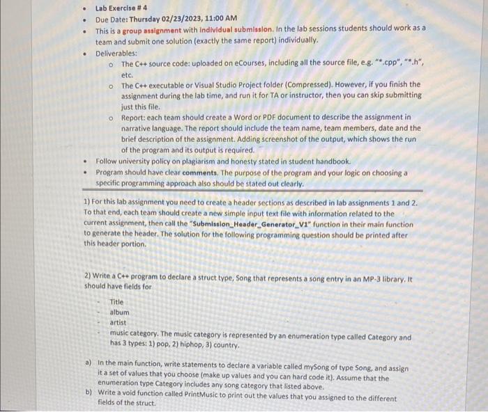 Solved - This is a group assignment with individual | Chegg.com