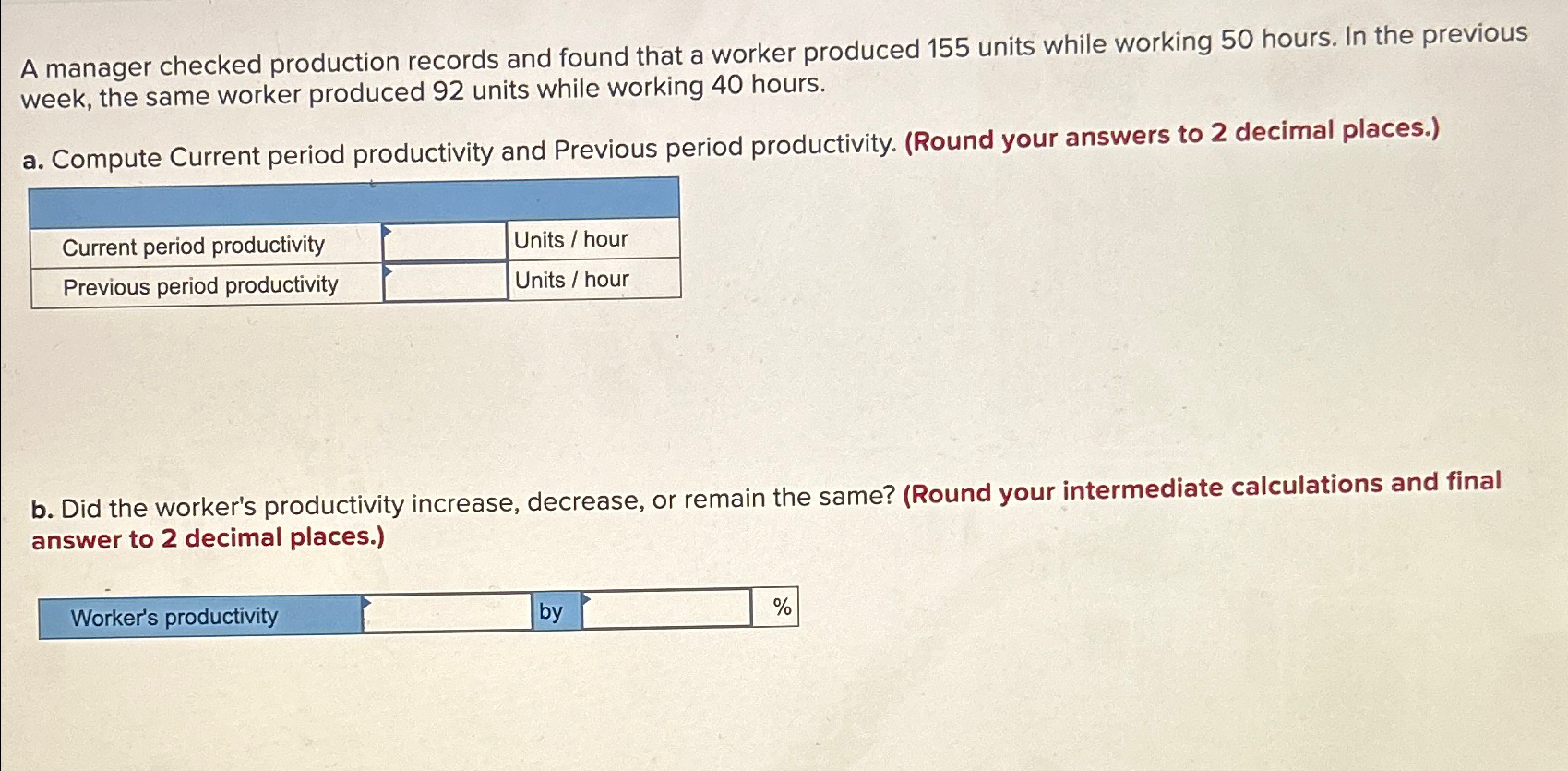 Solved A manager checked production records and found that a | Chegg.com