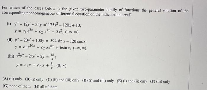 Solved For which of the cases below is the given | Chegg.com