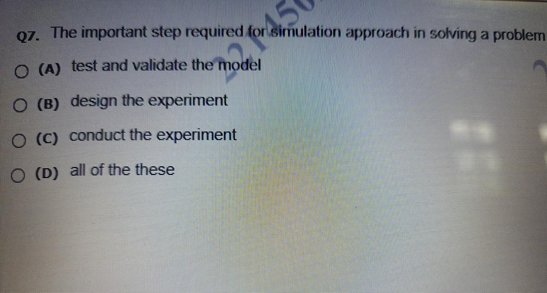 Solved Q7. The important step required for simulation | Chegg.com
