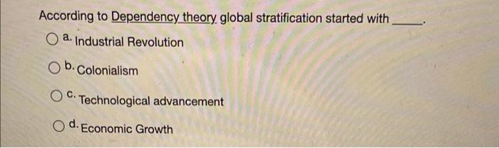 Solved According to Dependency theory, global stratification | Chegg.com