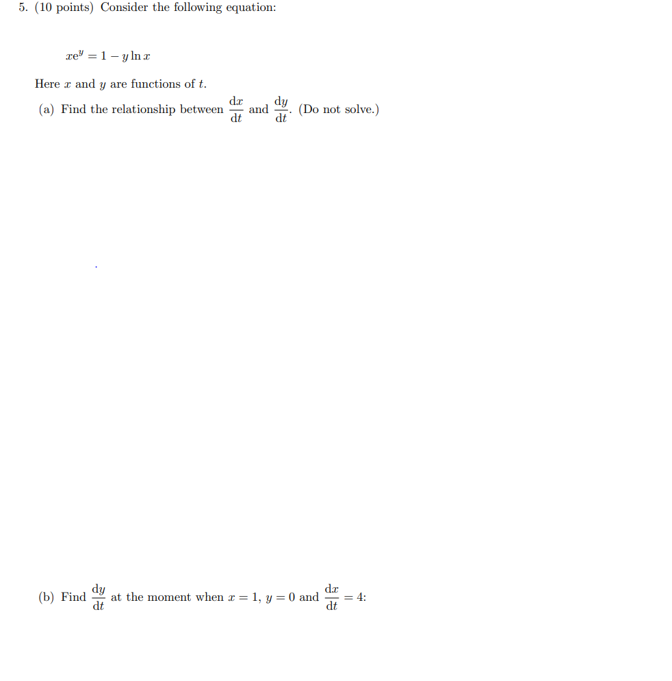 Solved (10 ﻿points) ﻿Consider the following | Chegg.com