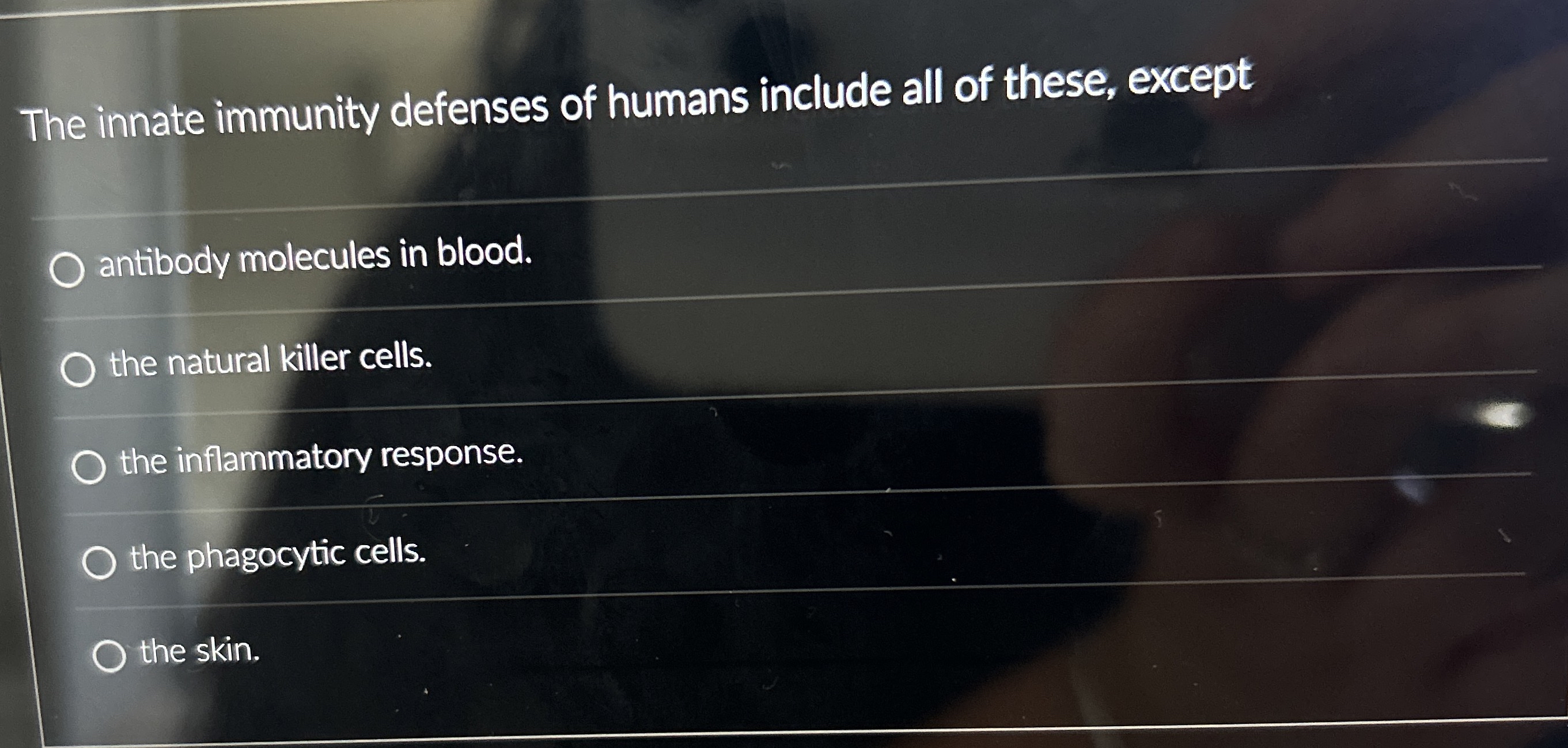 Solved The innate immunity defenses of humans include all of | Chegg.com