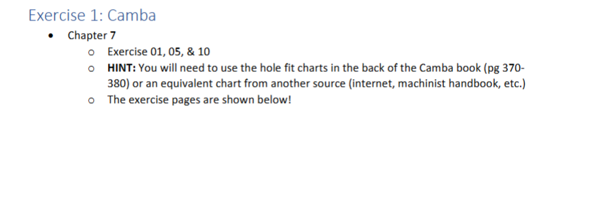 Exercise 1: Camba- ﻿Chapter 7- ﻿Exercise 01, 05, \& | Chegg.com