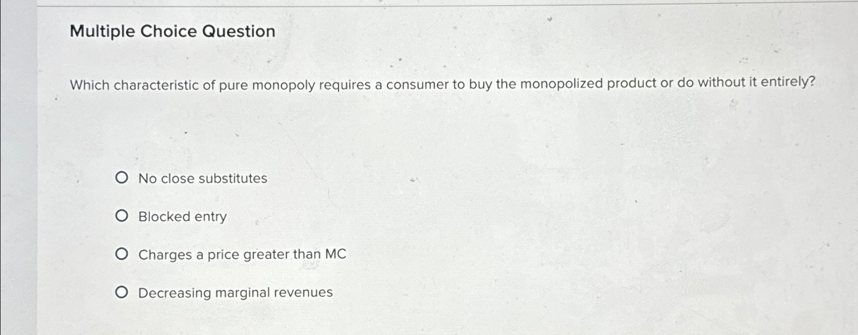 Solved Multiple Choice QuestionWhich characteristic of pure | Chegg.com