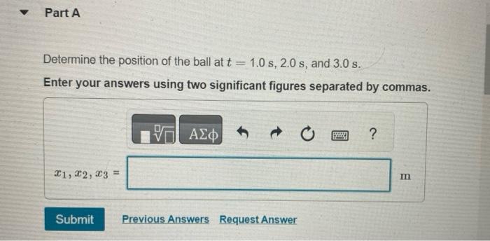 Solved The position of a ball rolling in a straight line is | Chegg.com