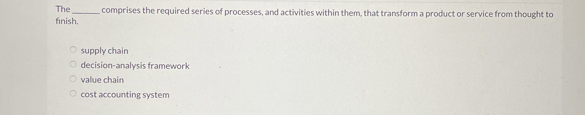 Solved The finish. comprises the required series of | Chegg.com