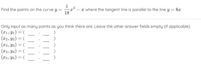 Solved Find the points on the curve y=181x3−x where the | Chegg.com