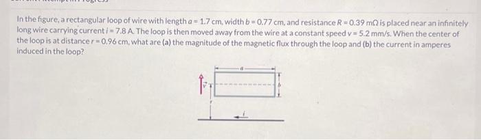 Solved In the figure, a rectangular loop of wire with length | Chegg.com