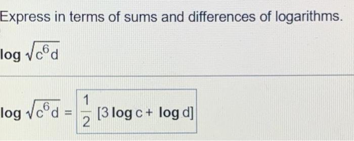 Solved Express in terms of sums and differences of | Chegg.com