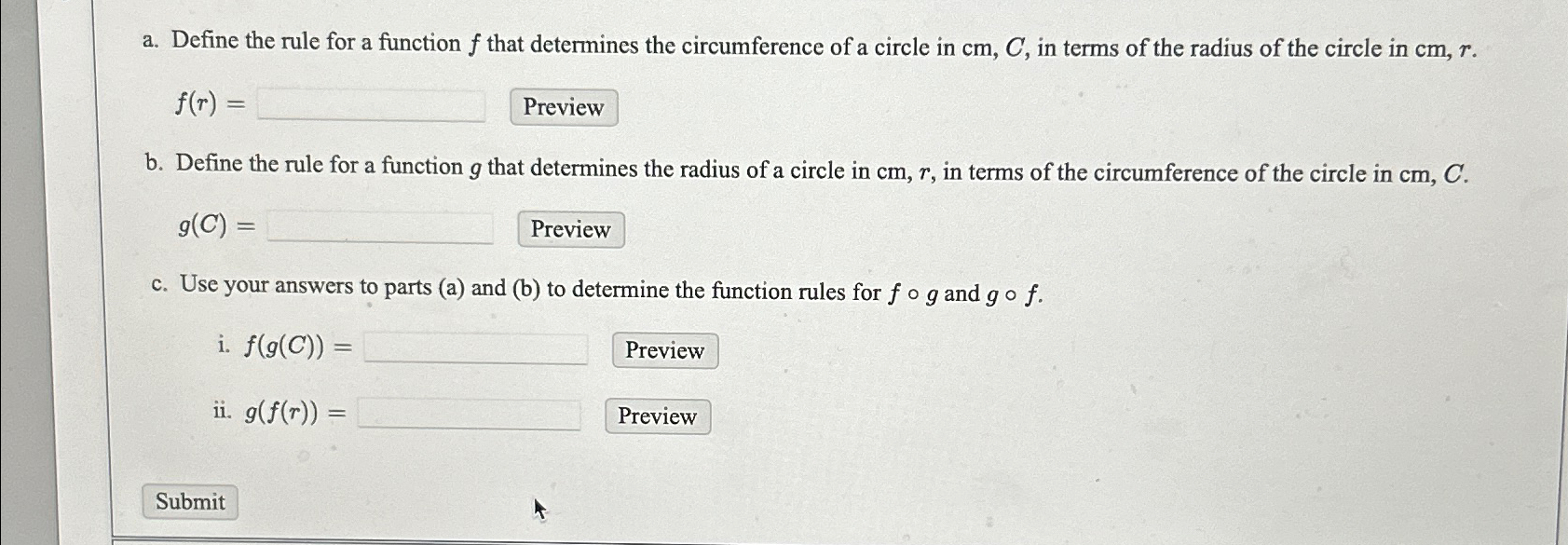 Solved a. ﻿Define the rule for a function f ﻿that determines | Chegg.com