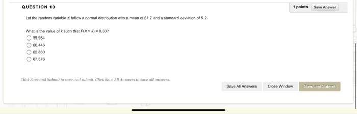 Solved Let the random variable X follow a normal | Chegg.com