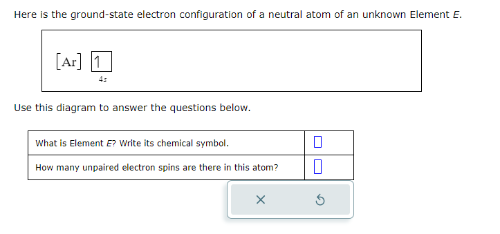 Solved Here is the ground-state electron configuration of a | Chegg.com