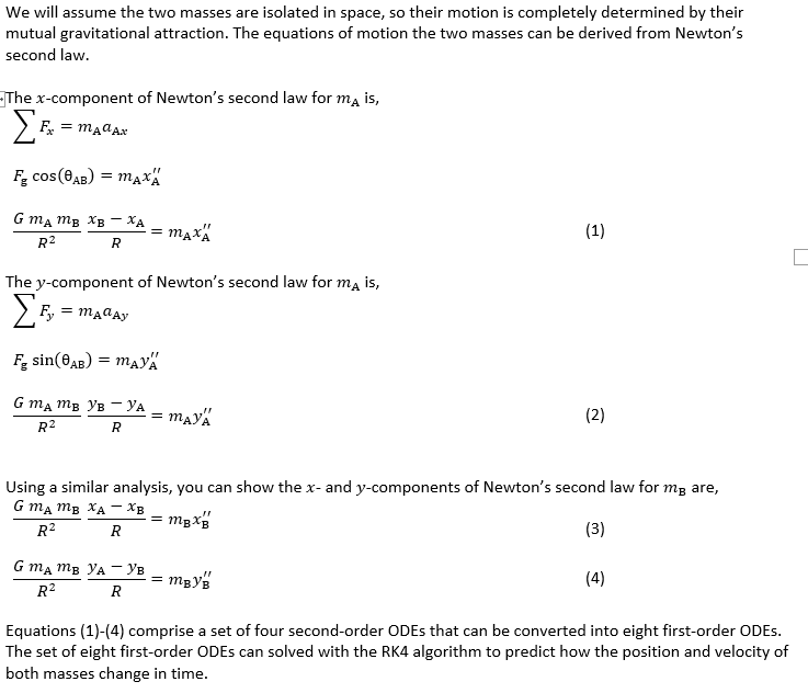 Solved Derivation the 8 ﻿first-order ODEs, from the | Chegg.com