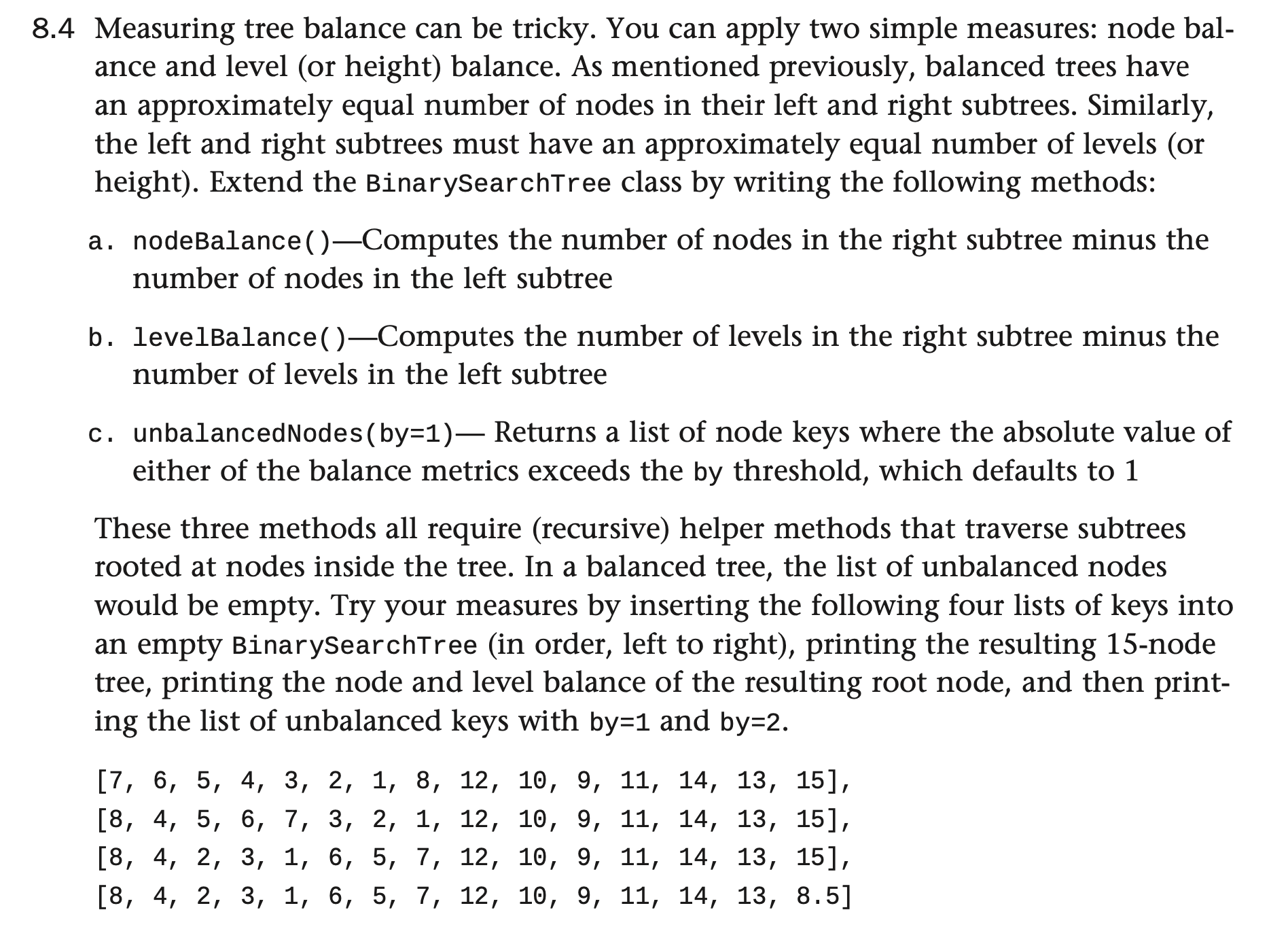Solved Please Implement The Methods From 84 ﻿to Following 
