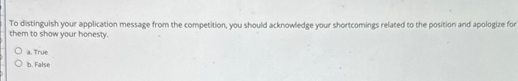 Solved To distinguish your application message from the | Chegg.com