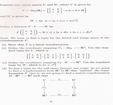 Solved Consider two vector spaces V and W, where V is given | Chegg.com