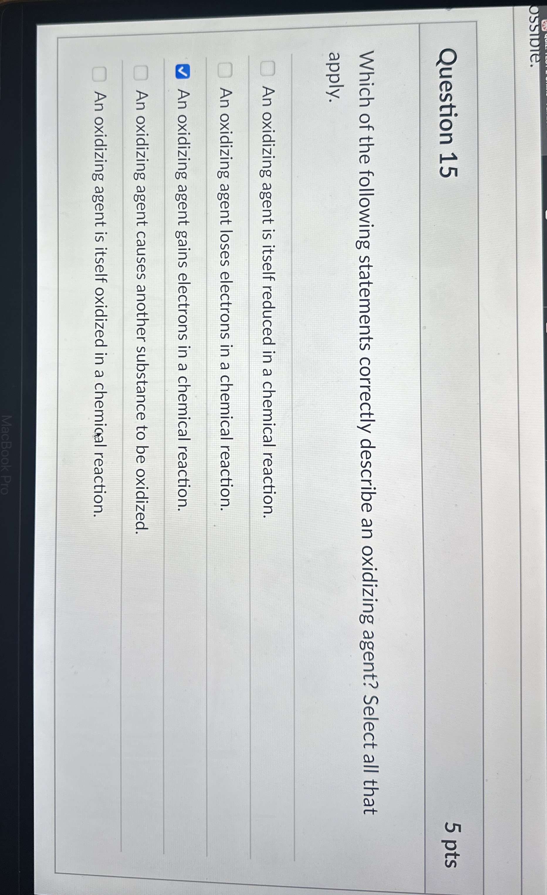 Solved Question 15Which of the following statements | Chegg.com