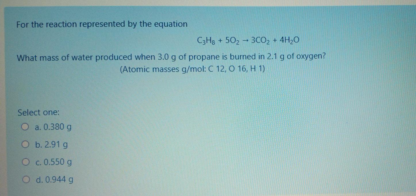 Solved For the reaction represented by the equation C3H3 + | Chegg.com