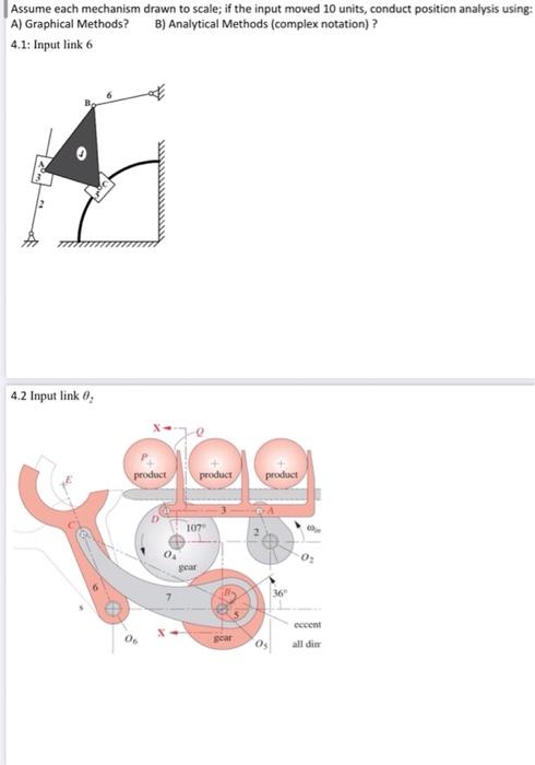 Assume each mechanism drawn to scale; if the input | Chegg.com