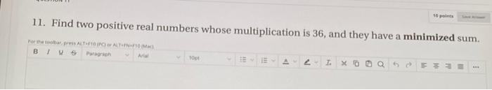 Solved 11. Find two positive real numbers whose | Chegg.com