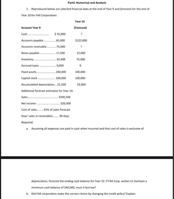 Solved Part2: Numerical and Analysis 1. Reproduced below are | Chegg.com