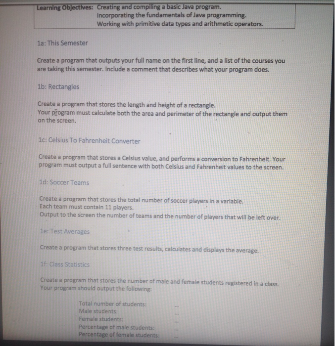 Solved Learning Objectives: Creating and compiling a basic | Chegg.com