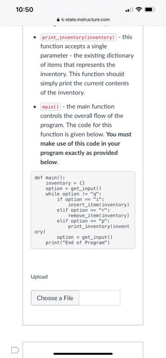 Solved 10:49 k-state instructure.com Create a file named | Chegg.com