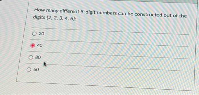 Solved How many different 5-digit numbers can be constructed | Chegg.com