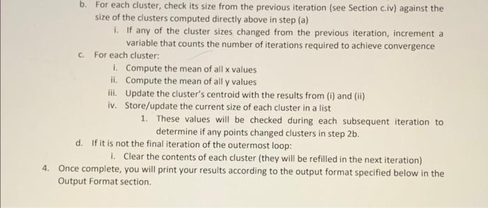 Solved K-means Clustering Assignment The goal of this | Chegg.com
