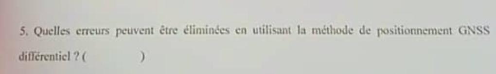 Solved Quelles erreurs peuvent être éliminées en utilisant | Chegg.com