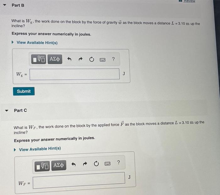 Solved Work on a Block Sliding Up a Frictionless Incline A | Chegg.com