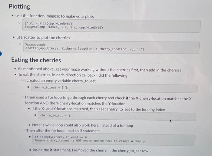 Create a MATLAB app that is a maze solving game. Your | Chegg.com