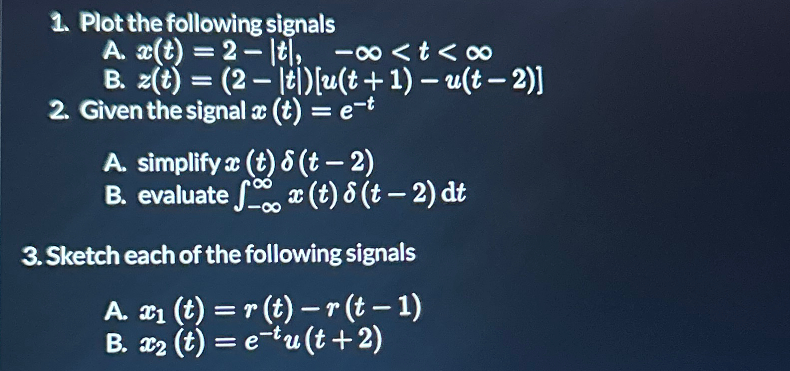Solved Plot the following | Chegg.com