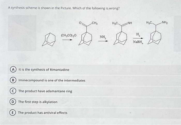 Solved A synthesis scheme is shown in the Picture. Which of | Chegg.com