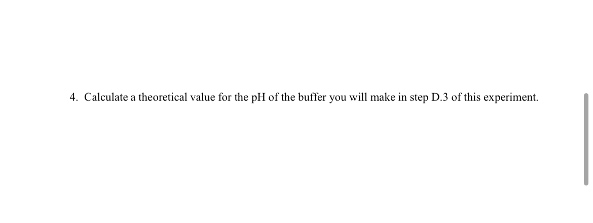 Calculate a theoretical value for the pH ﻿of the | Chegg.com