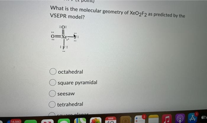 Solved The PCi5 molecule has O nonpolar bonds, but is a | Chegg.com