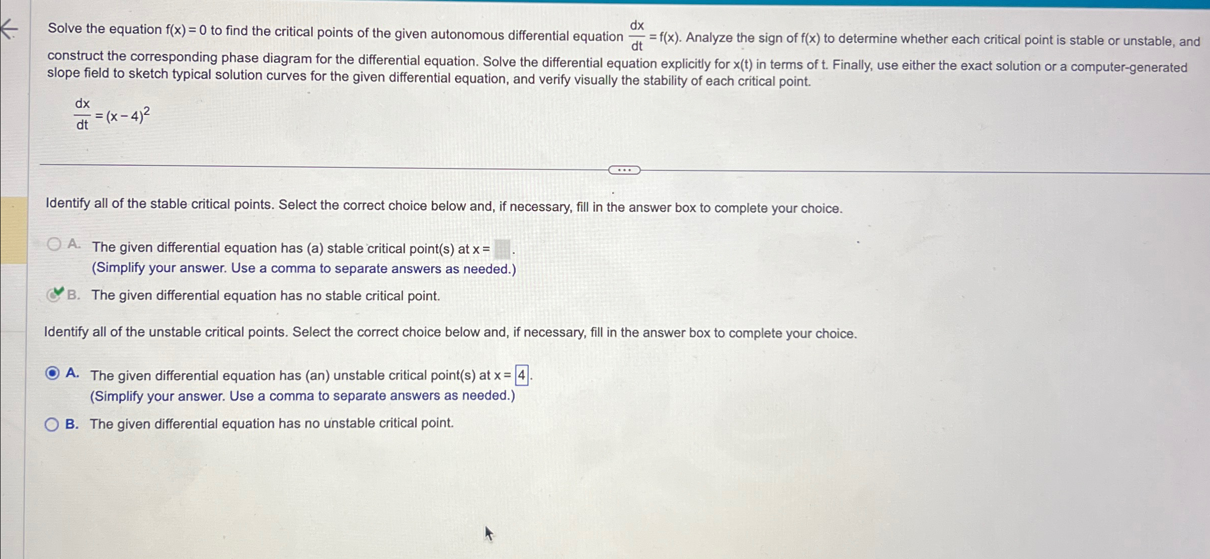 Solved Solve the equation f(x)=0 ﻿to find the critical | Chegg.com